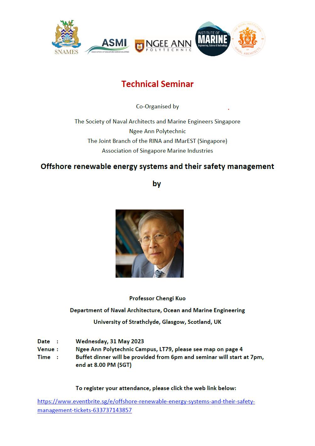 Offshore Renewal Energy Systems and Their Safety Management - 31 May ...